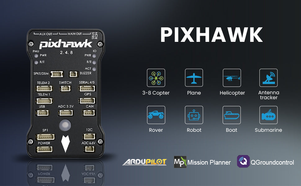 Pixhawk 2.4.8 Flight Control, Open Source PX4 autopilot – HAWK'S WORK