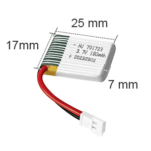 Lipo Battery 3.7V 180 mAh, Rechargeable Lithium Polymer Battery for RC ...