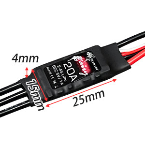 20A Brushless ESC with 5V1A BEC, Super Light & Small Size for Multirot ...