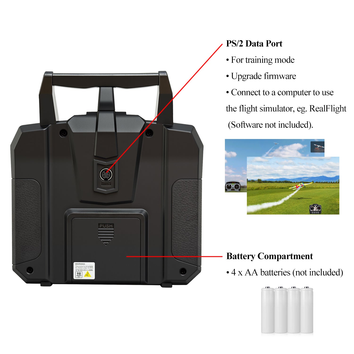 FLYSKY FS-i6X 10Ch Transmitter & FS-iA6/10B Receiver Set – HAWK'S WORK