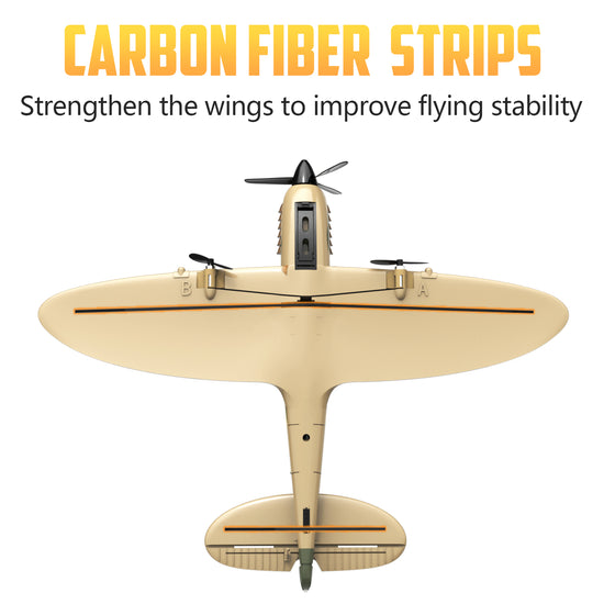 3 Channel RC Plane Spitfire Fighter, Remote Control Warbird Ready to F ...