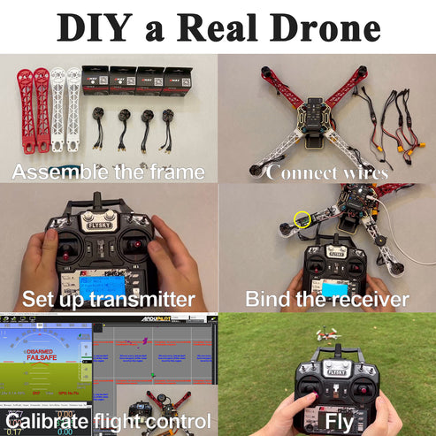 F450 Drone Kit to build, DIY 450mm Wheelbase 4-axis Multi-rotor Drone ...