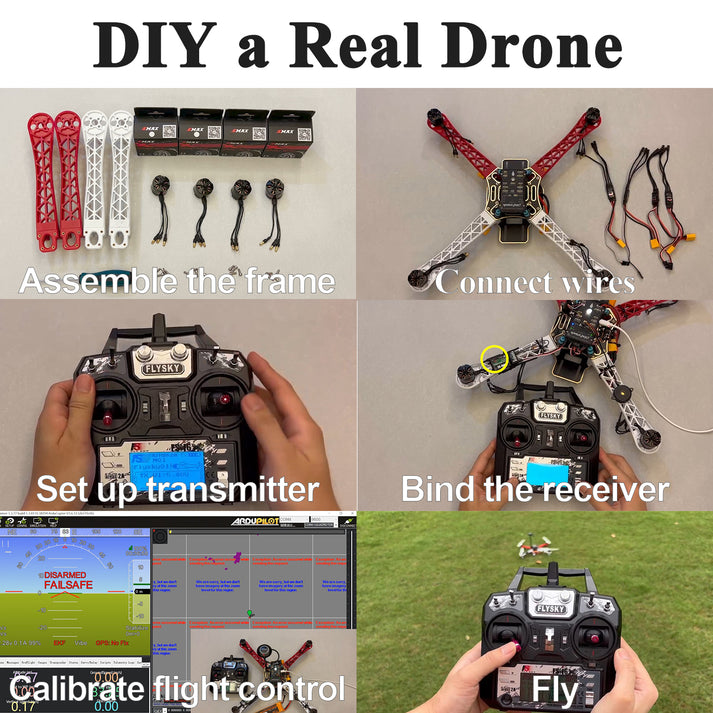 F450 Drone Kit to build, DIY 450mm Wheelbase 4-axis Multi-rotor Drone ...