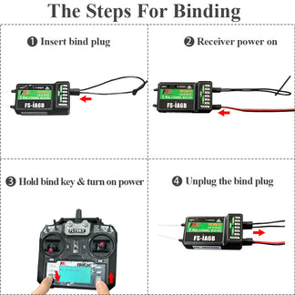 FLYSKY FS-i6X 10Ch Transmitter & FS-iA6/10B Receiver Set – HAWK'S WORK