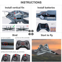 RC F22 Raptor, 2 Channel 2.4 GHz Remote Control Airplane, Easy to Fly ...