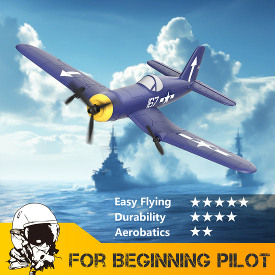 3 Channel RC Plane F4U Corsair, Remote Control Warbird Ready to Fly, 2 ...
