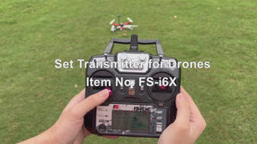 FLYSKY FS-i6X 10Ch Transmitter & FS-iA6/10B Receiver Set – HAWK'S WORK